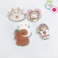 China Custom Cartoon Metalicos Brooch Soft Enamel Metal Lapel Pins Acrylic Badge For Suit Men for sale