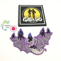 China Chenille Embroidered Cute Durable Iron On Patch Custom Logo Shape for sale