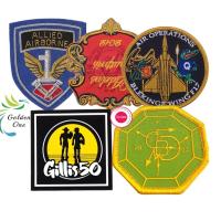 China Personalise Heat Press Iron On Embroidery Patch Bullion Wire Hand Embroidery Pin Patches for sale