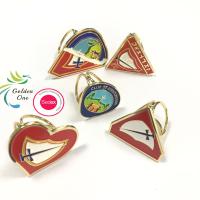 China Gold Plated Sash Soft Enamel Silk Buckle Custom Texas Conference Logo for sale