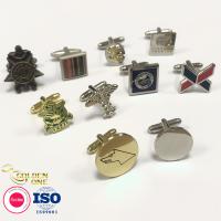China Metal Soft Enamel Suit Shirt Engraved Logo Tie Clips Stainless Steel Custom Men Cuff Links for sale