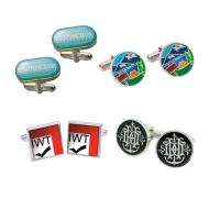 China Custom Logo Wedding Mens Cuff Links Tie Clips Gift Box Sets Luxury Shirt Button Cufflinks for sale