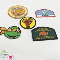 China Embroidered Fabric Cloth Iron On 2d Custom Patches Woven Heat Transfer Letter Embroidery Badge Patch for sale