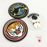 China Embroidered Fabric Badges Custom Letter Logo Iron On 3d Jackets Hats Patches For Clothing for sale