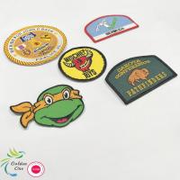 China Iron On Silicone Label Garment Patches Soft PVC Rubber Label Embroidered Badges Patch for sale