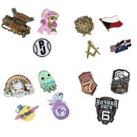 China Shiny Gold Plated Custom Lapel Pin Soft Enamel Symbols Custom Logo Badge for sale
