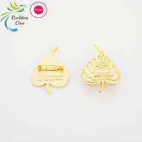 China Metal Customized Shiny Gold Plated Enamel Lapel Pins with UV and Silk Screen Print for sale