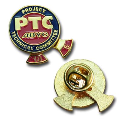 China Medical Die Struck Cast Hat Lapel Pins with UV and Silk Screen Printing Back Brooches Cartoon for sale