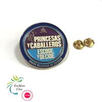 China Adventist Camporee Christian Enamel Lapel Pin Custom Dominican Union Virtual Path Finder Bar Pin for sale
