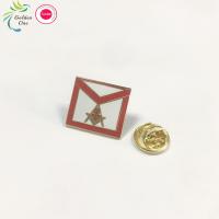 China Gift Metal Brass Badge Debossed Custom Logo Masonic Lapel Pins for sale