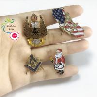 China Soft Enamel Decorations Custom Animal Cute Logo Badge Waving Flag Pins for Clothes for sale