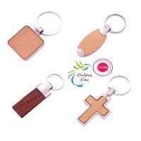 China Wholesale Custom Engraving Logo Metal Carabiner Keyring Blank Zinc Alloy  Customized Promotional Wood Metal Key Chain for sale