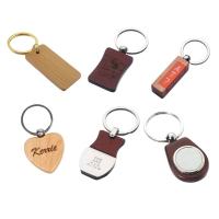 China Wholesale Pendant Keychain Blank Beech Wood Rectangle Heart Square Round Oval Plain Folk Art Wooden Keyring for sale