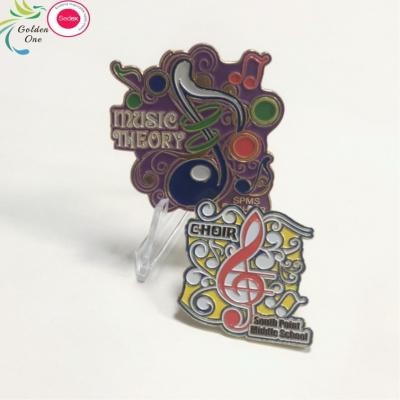 China Metal Pins Supplier Glitter Brooch Anime Hard Soft Enamel Kpop Music Custom Pin Badge for sale