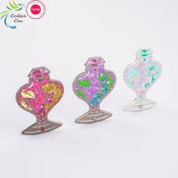 China Flower Shape Metal Plated Badge Cute Glitter Anime Cartoon Pin Brooch for Custom Size for sale