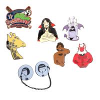 China Fun dialogue quote humor brooches bag cloth cute shape hard soft enamel custom logo lapel pin for sale