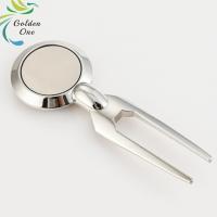 China custom special shape metal pitch repair golf pitch divot tools with magnetic ball marker for sale
