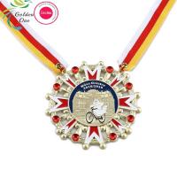 China Customized Pvc 2D Soft Enamel Metal Medallion Making Custom Back To School Rugby Souvenir Sports Honor Award Medal  for sale