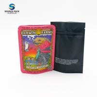 China Child Resistant Customizable Weed Packaging Bag 3.5g Mylar Stand Up Pouch for sale