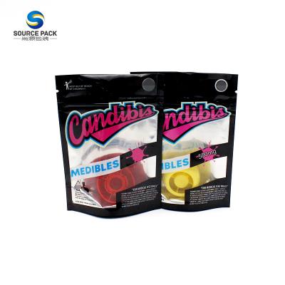 China Resealable Weed Packaging Bag Smell Proof Custom Mylar Bag Stand Up Pouch Plastic for sale