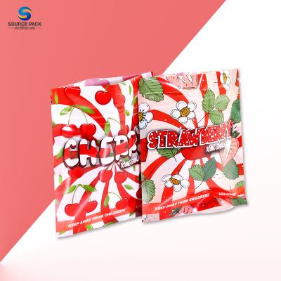 China Mylar Zipper Childproof Weed Packaging Bag Marijuana Smell Proof Printing Plastic Bag With Zipper for sale