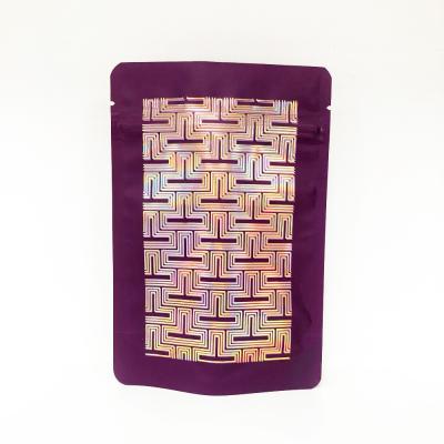 China UV Printing Holographic Stand up Pouch Ziplock Mylar Packaging Bag for Weed Food for sale