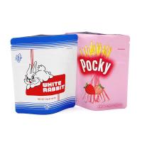 China Stand up Pouch CBD Marijuana Packaging Custom 3.5g Bag with Zipper for sale