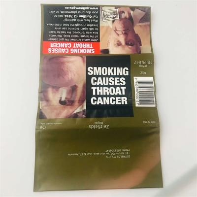China Eco Friendly Biodegradable Tobacco Packaging Bag Anti UV Smoking Leaf Pouches for sale