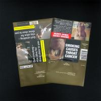 China Flat Tobacco Pouch Plastic Packaging Bag With Sticker And Poly Bag for sale