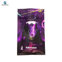 China Factory Customize Weed CBD Packaging Zipper Bag With Free Samples Delta 9 Mylar Bags for sale