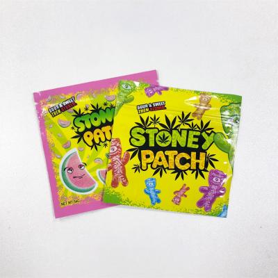 China Zipper Gummies Packaging Bags Marijuanna Custom Foil Mylar Bag For Candy And Medicine for sale