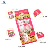China Three Side Sealed Cigar Tobacco Mylar Packaging Bags Smell Proof Plastic Bags for sale