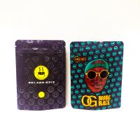 China Custom Logo Print Weed Leaf Packaging Bag Food Grade Gummy Bags for sale