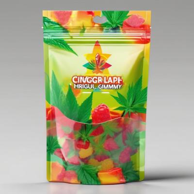 China Plastic Ziplock Weed Packaging Bag 420 Mylar Pouch for CBD THC Food Candy Gummy for sale