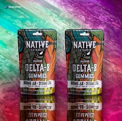 China Food Grade Matte / Glossy Mylar Weed Packaging with Customized Printing and Easy Access Zipper for sale