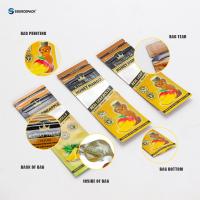 China Mould Proof Custom Three side sealed Weed Cigar Packaging with UV Protection zipper for sale