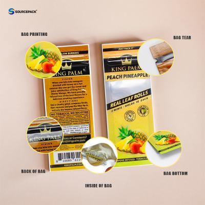 China Customized Cigar Mylar Bags Moisture-proof Food Grade with UV Protection with zipper for sale