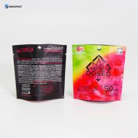 China Customized Pantone Color Weed packaging bag With Uv Spot Logo And Glossy Surface for sale