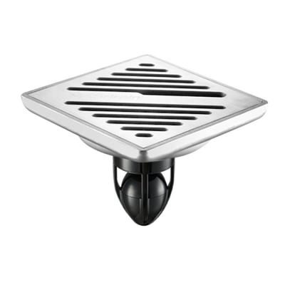 China 304 Stainless Steel Floor Drain 100×100mm Shower Waste With Trap Valve 2 for sale