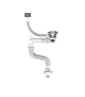 China Stainless Steel ABS Kitchen Sink Drain Kit Sink Plumbing Kit White Surface for sale