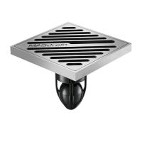 China Self Cleaning 67×42mm Shower Floor Drain Wear Resistant No Smell for sale