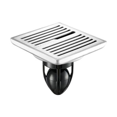 China Self Cleaning Bathroom Floor Drain Stainless Steel Area Drain With Trap Valve 2 for sale
