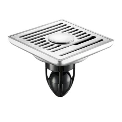 China 304 Stainless Steel Square Wet Room Floor Shower Waste Brushed Surface for sale