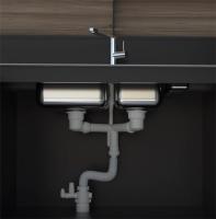 China Quick Removal Kitchen Sink Drain Fittings With Deodorant Drain Core  Easy Cleaning for sale