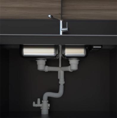 China Quick Removal Kitchen Sink Drain Fittings With Deodorant Drain Core  Easy Cleaning for sale