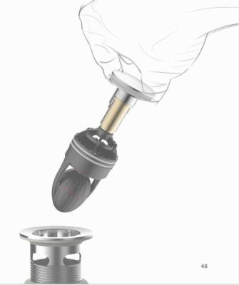 China Chrome Surface Wash Basin Drainer Basin Clicker Waste 5 Years Warranty for sale