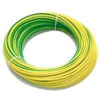 China BVR 450V 16A Stranded Copper Grounding Wire Cable 25mm2 Green Yellow for sale