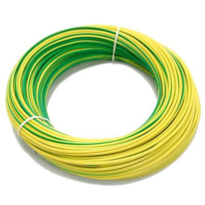 China BVR 450V 16A Stranded Copper Grounding Wire Cable 25mm2 Green Yellow for sale