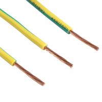 China BVR 450V 16A Stranded Copper Grounding Wire Cable 25mm2 Green Yellow for sale