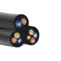 China Waterproof Submersible Pump Cable 25 35 70 90mm2 4 Core 5 Core Rubber Sheath for sale